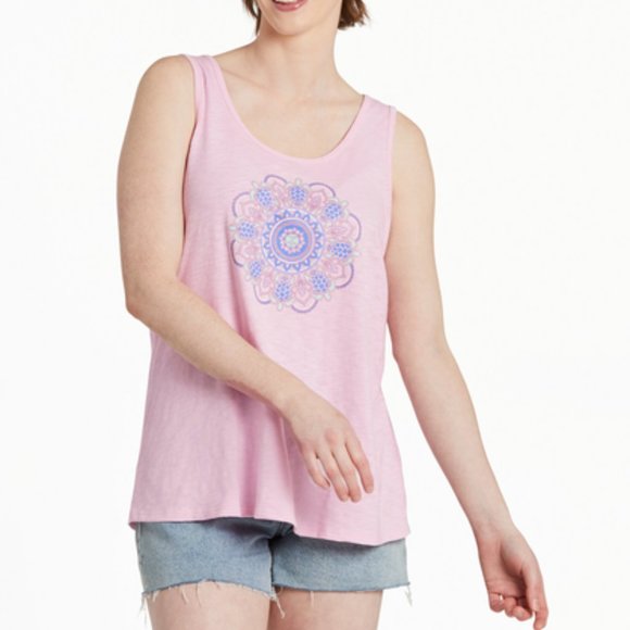 Life Is Good | Tops | Life Is Good Ws Turtle Mandala Textured Slub Tank ...